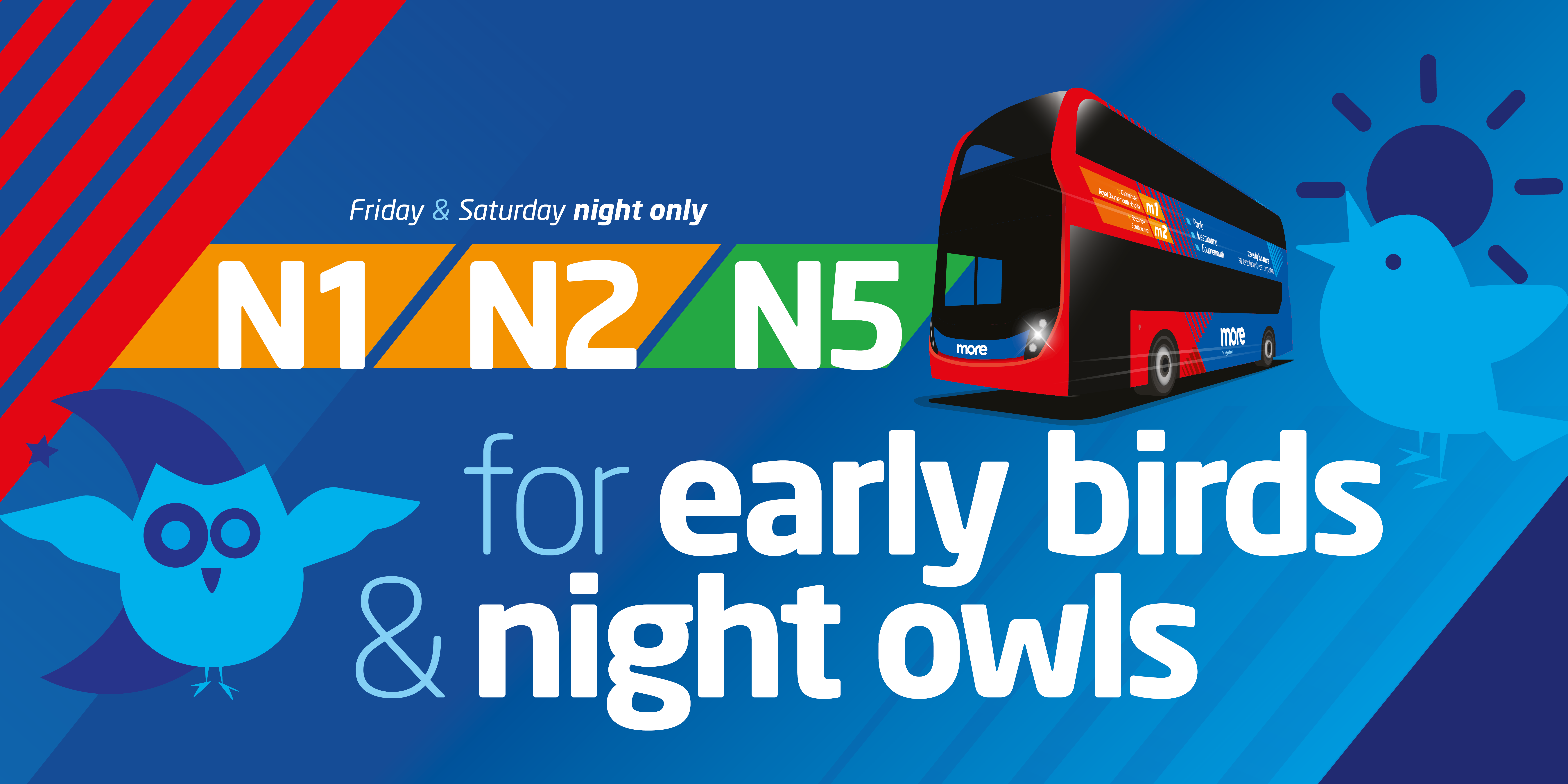 Our night buses are back! - morebus